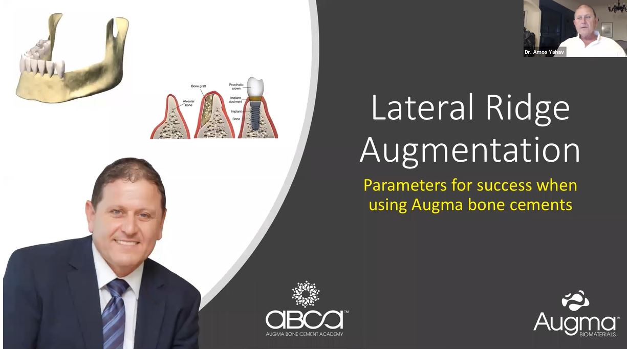 Dr. Amos Yahav - Lateral Ridge Augmentation - 2 CE – Augma Biomaterials