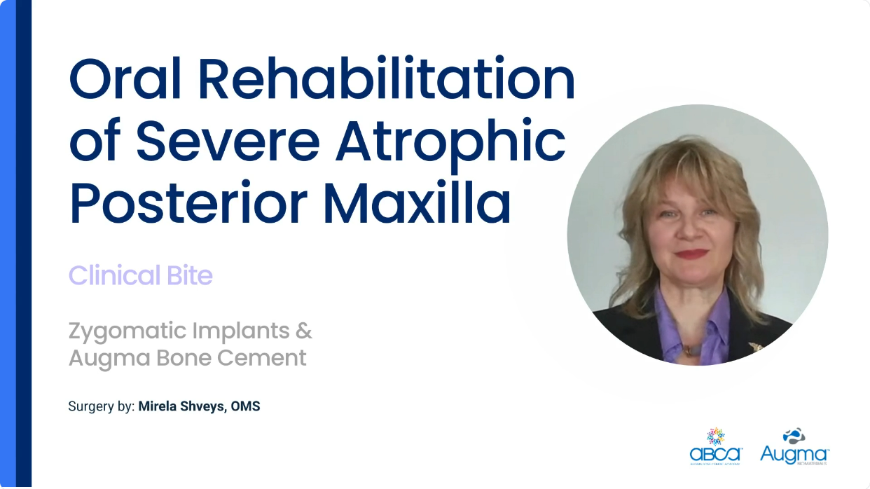 Oral Rehabilitation of Severe Atrophic Posterior Maxilla with Zygomatic ...
