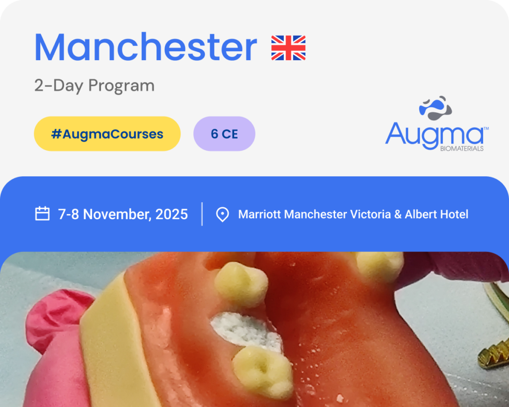 Augma 2-Day Program – Manchester, UK - Augma Biomaterials