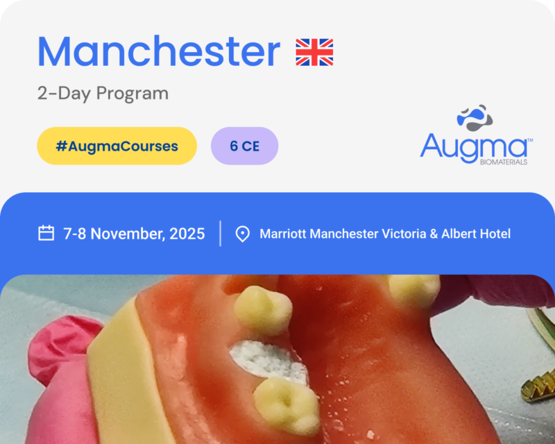 Augma 2-Day Program – Manchester, UK - Augma Biomaterials